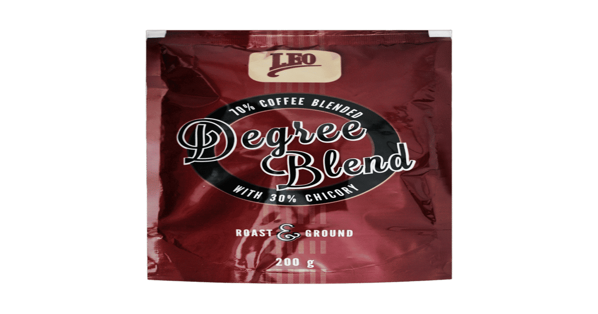 Buy LEO COFFEE Degree Blend Roast & Ground Filter Coffee Chicory Mix 70 ...