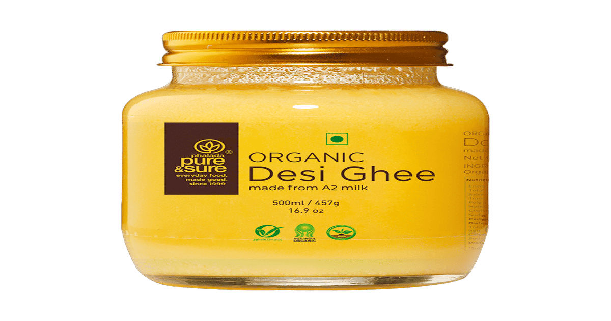 Buy Phalada Pure & Sure Organic A2 Desi Ghee Online (500 ml) At Best Price