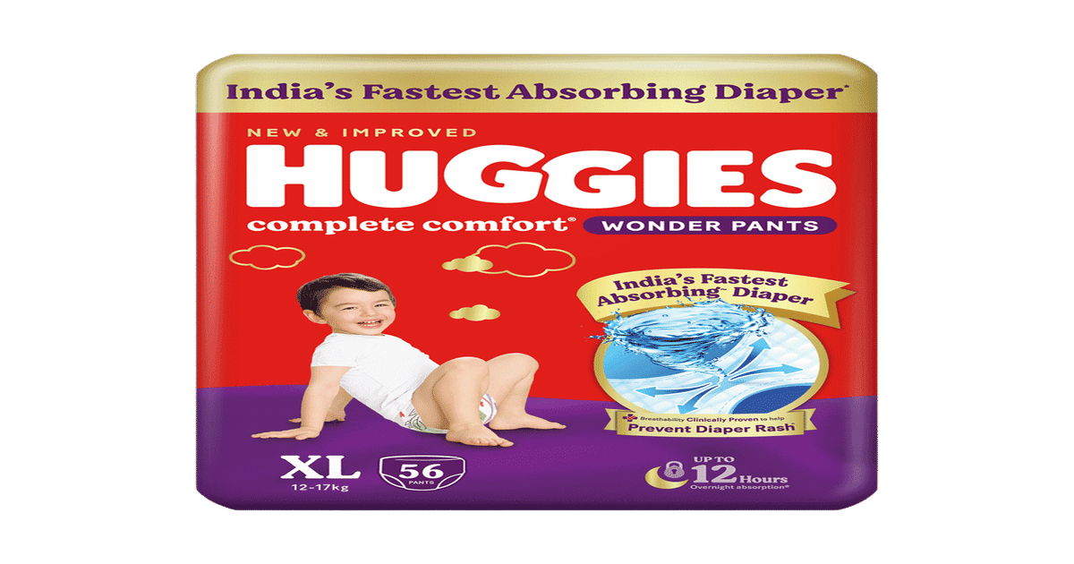Buy Huggies Wonder Pant Diaper (Xl, 12-17 Kg, Wonder Care, Fast Absorb ...