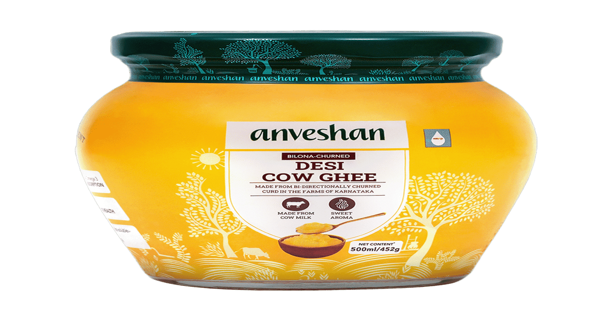 Buy Anveshan A2 Desi Cow Ghee Online (500 ml) At Best Price
