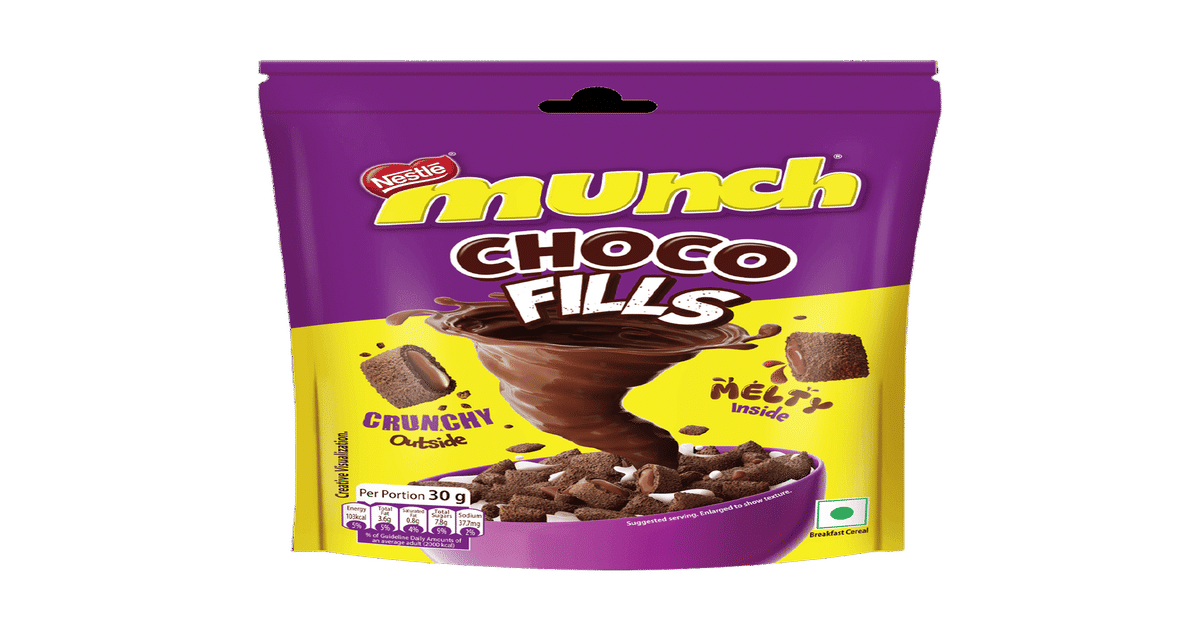 Buy Nestle Munch Choco Fills, Breakfast Cereal, Double The Fun, Crunchy ...