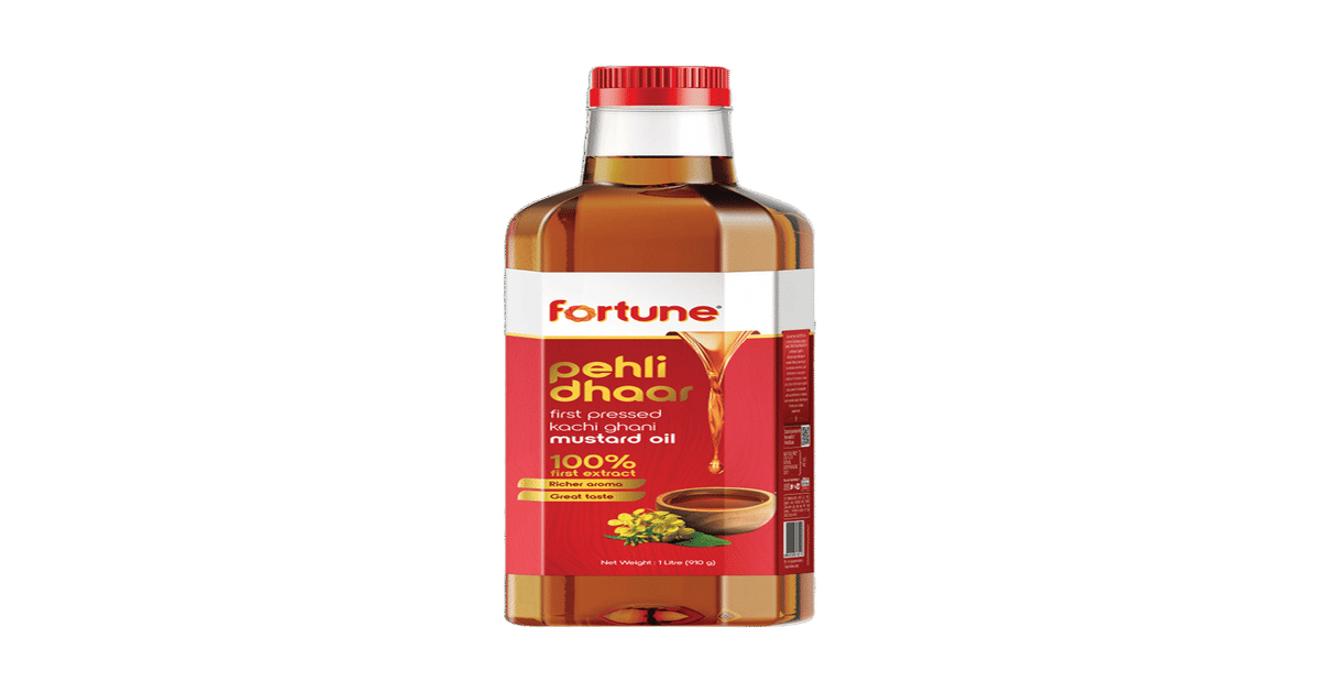 Buy Fortune Pehli Dhaar Mustard Oil (First Pressed Kachi Ghani Oil 100% ...