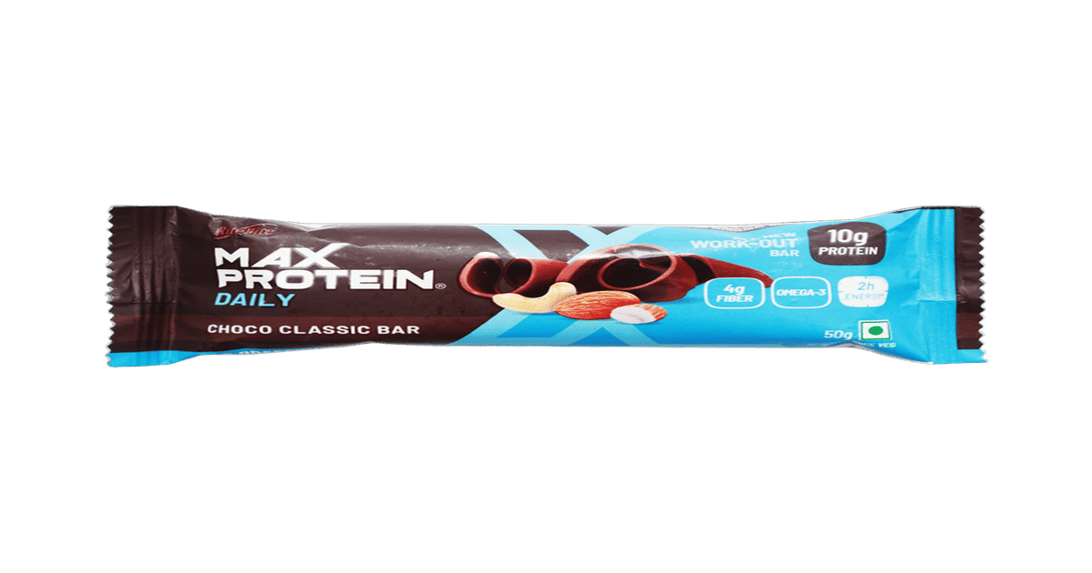 Buy RiteBite Max Protein Daily Choco Classic 10g Protein Bar Online (50 ...