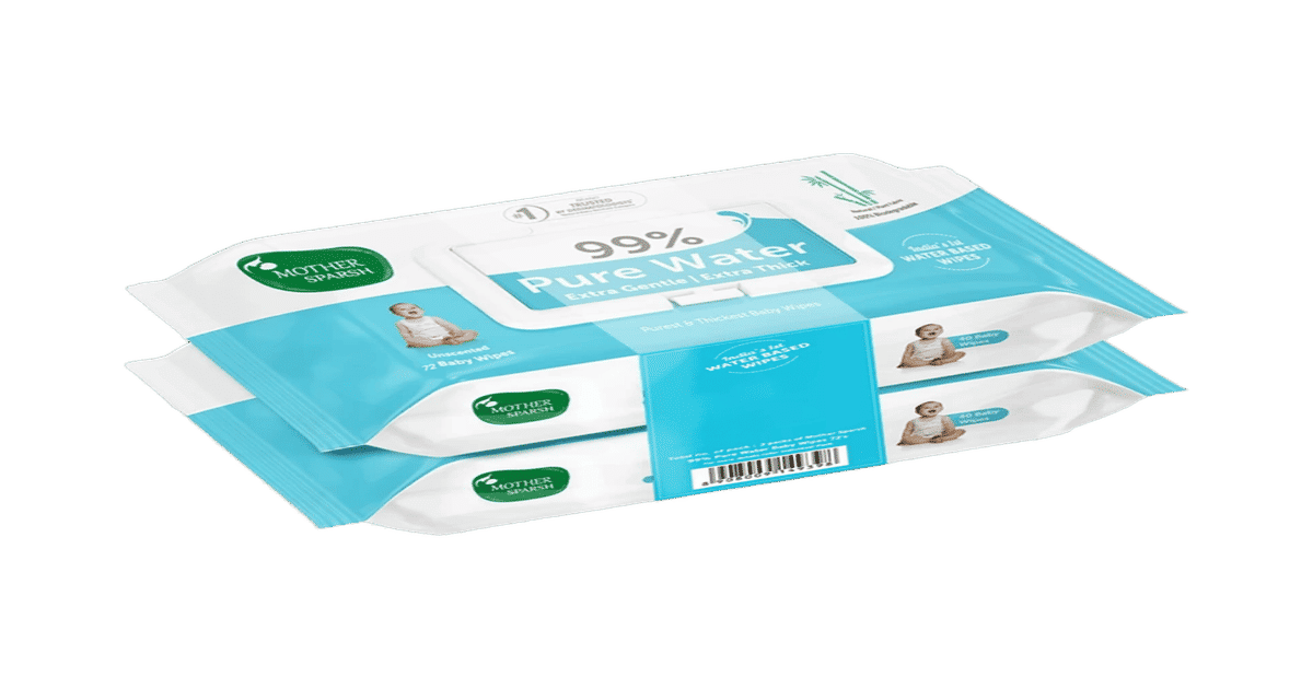 Buy Mother Sparsh 99% Pure Water Baby Wipes (Pack of 2) Online (2 Pack ...