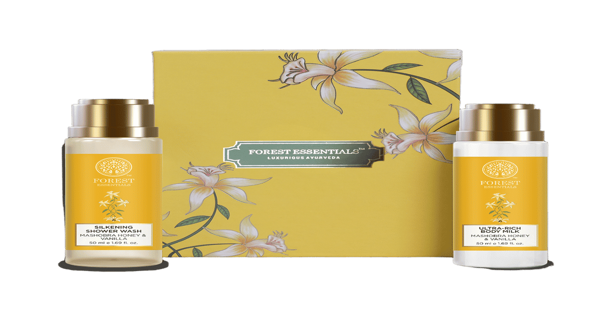 Buy Forest Essentials Honey & Vanilla Body Care Gift Box, 2 piece gift ...