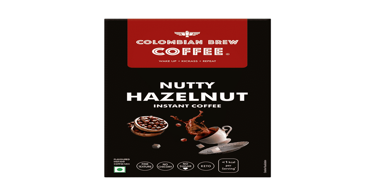 Buy Colombian Brew Coffee Hazelnut Instant Coffee No Sugar Vegan Online ...