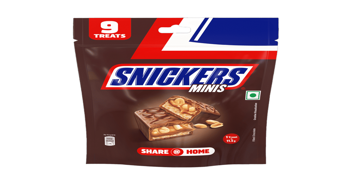 Buy Snickers Nougat Caramel Miniatures Filled Bar Chocolate Online (103 ...