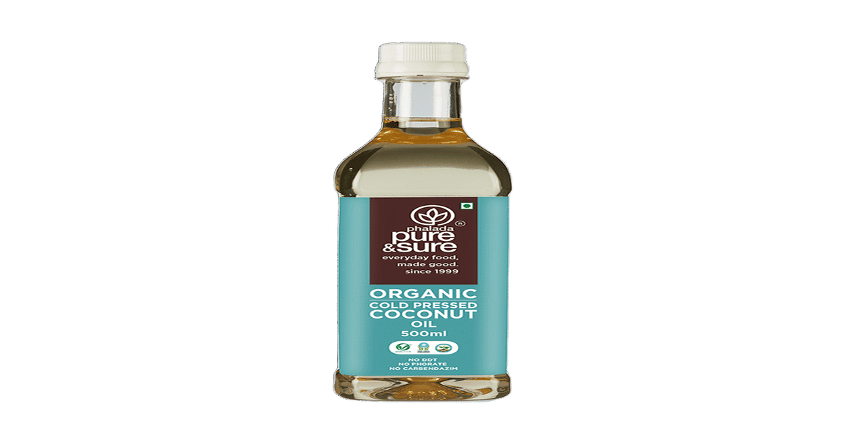 Buy Phalada Pure & Sure Organic Cold Pressed Coconut Oil Online (500 ml ...