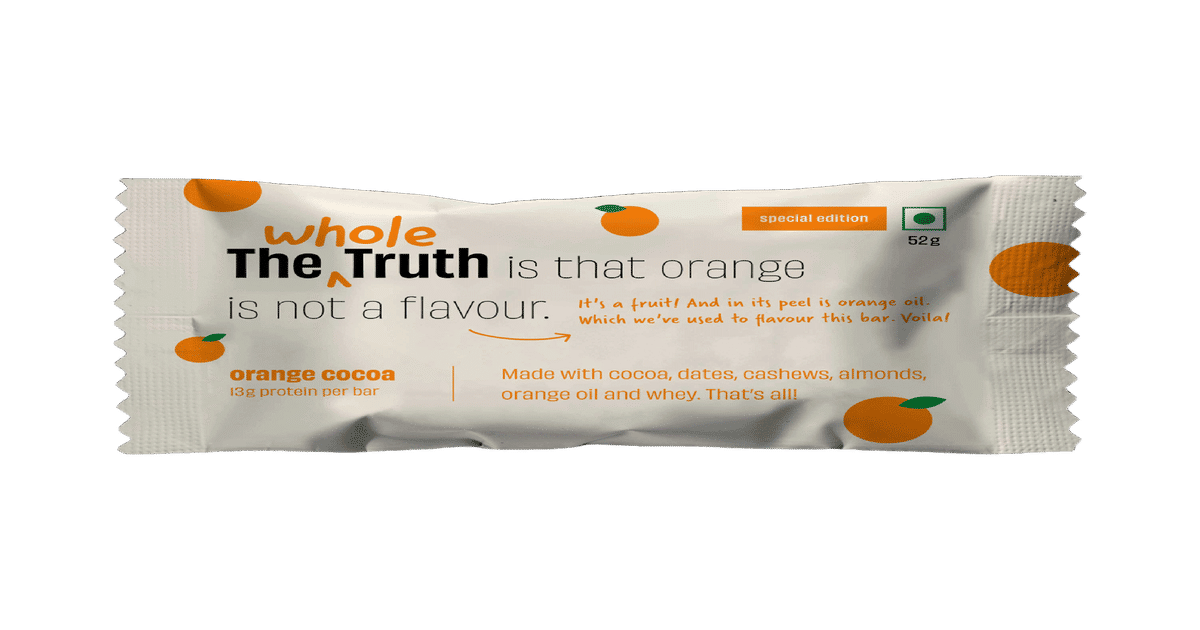 Buy The Whole Truth Protein Bar Orange Cocoa Online (52 g) At Best Price