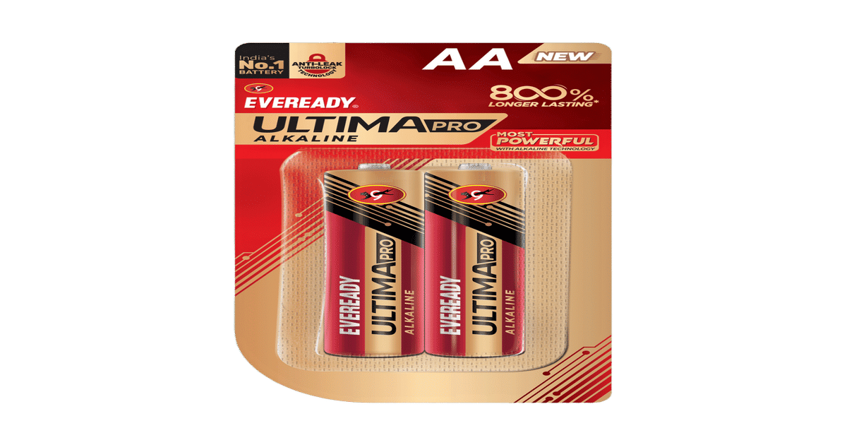 Buy Eveready Ultima Pro Alkaline AA Battery | 800% Longer Lasting ...