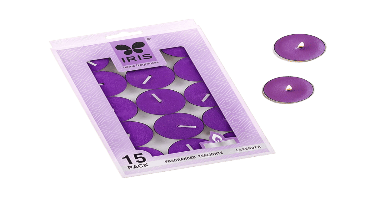 Buy Iris Lavender Home Fragrances Tea Light Candles (Purple) Online (15 ...