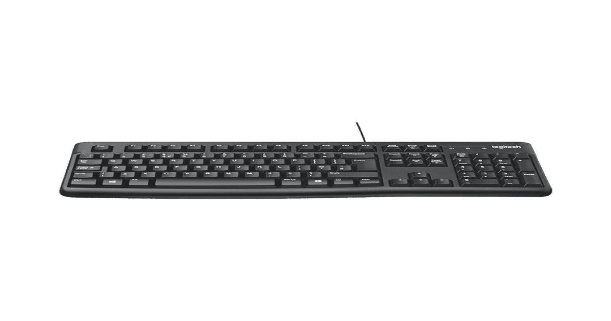 Buy Logitech K120 Plug-and-Play Keyboard, USB (Black) Online (1 unit ...