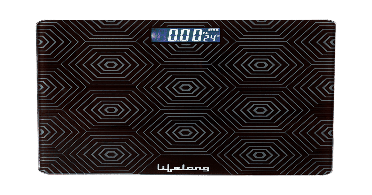 Buy Lifelong Weighing Scale Machine, Digital (Black) Online (1 unit) At ...