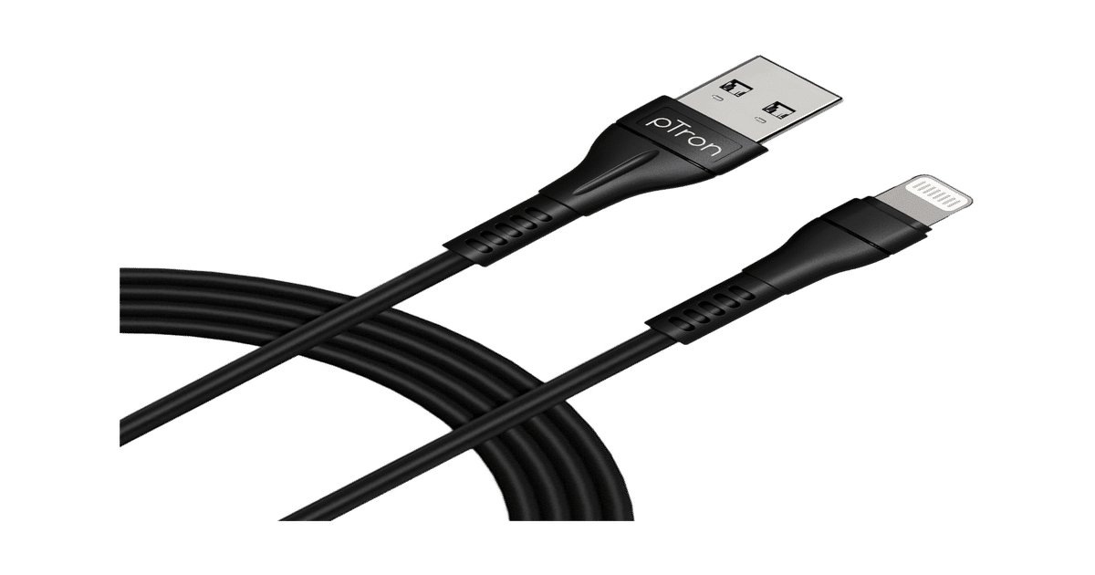 Buy pTron Solero I241, 2.4 A Fast Charging 1 m USB to Lightning ...