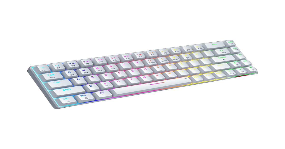 Buy Portronics Hydra 10 Mechanical Wireless Keyboard - White Online (1 ...