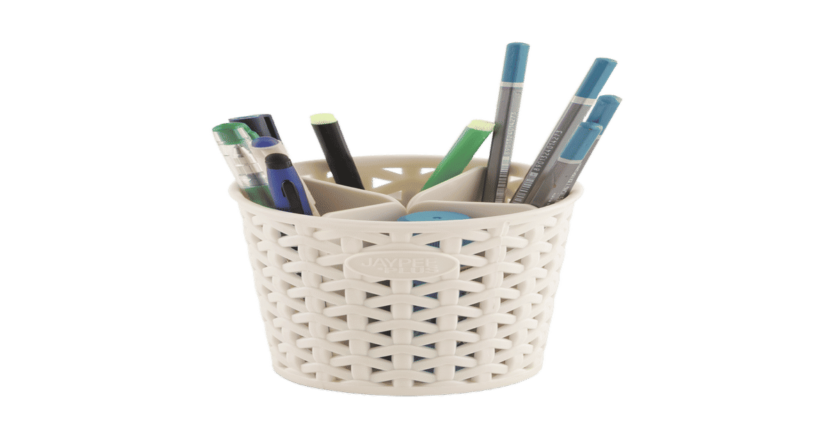 Buy Jaypee Plus Plastic All Divider Multipurpose Stand (Off White ...