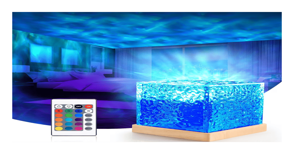 Buy DesiDiya Acrylic Romantic Ocean Wave Night Light (6 Level ...