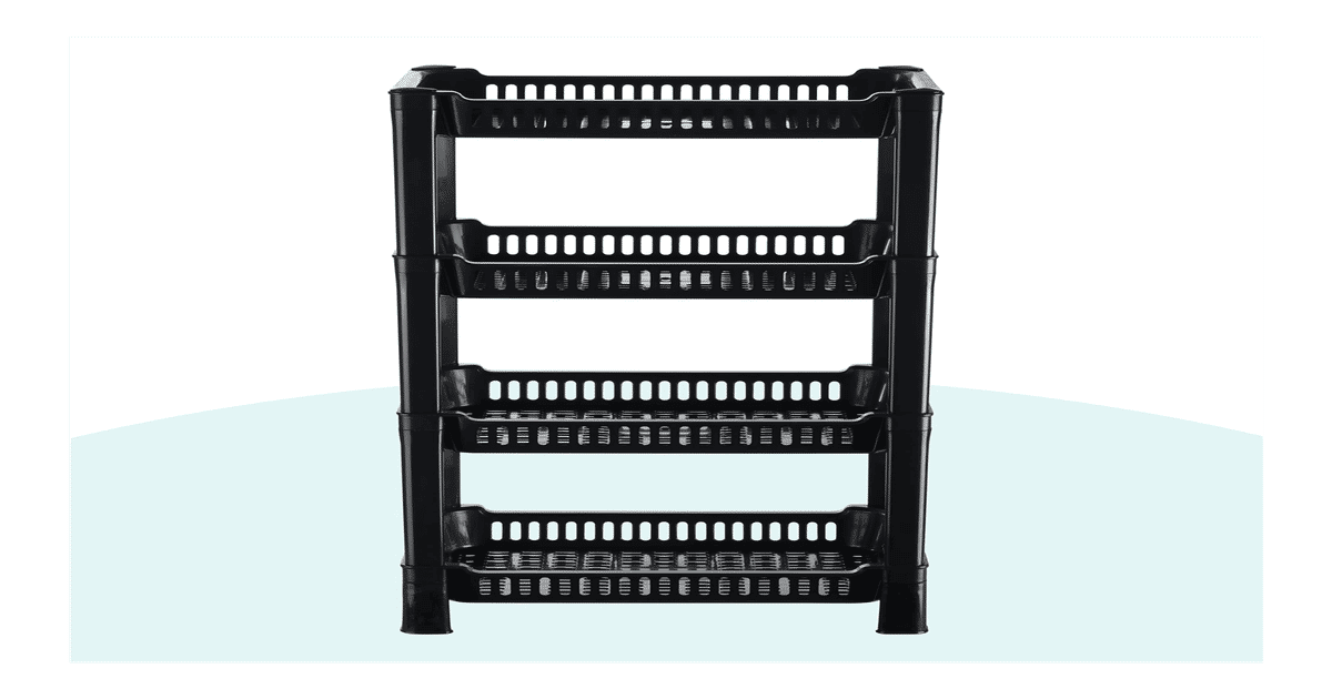 Buy Kuber Industries 4-Layer Kitchen Storage Rack (Black) Online (1 ...