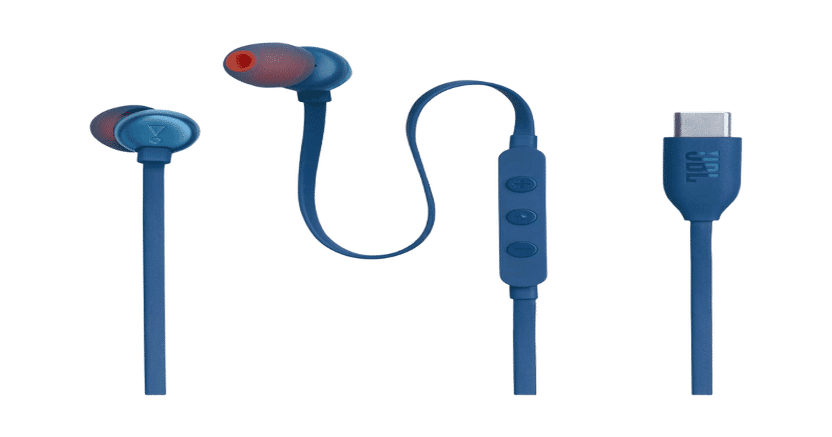 Buy JBL Tune 310 Wired in-Ear Type C Headphones, Hi-Res Audio with ...
