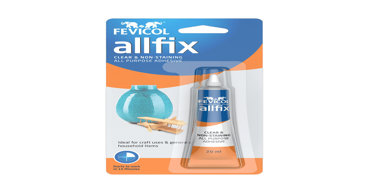Buy Fevicol Allfix Clear and Non-Staining All Purpose Adhesive (20ml ...