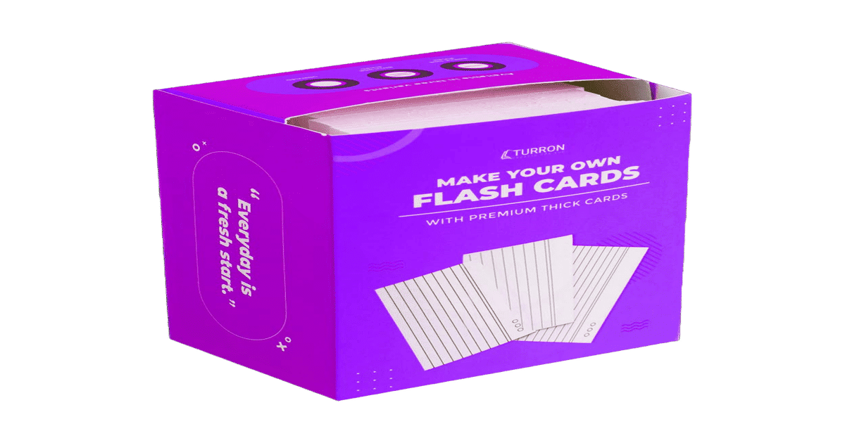 Buy Turron 300 Index Flash Cards - Both Sides Ruled Online (1 pack) At ...