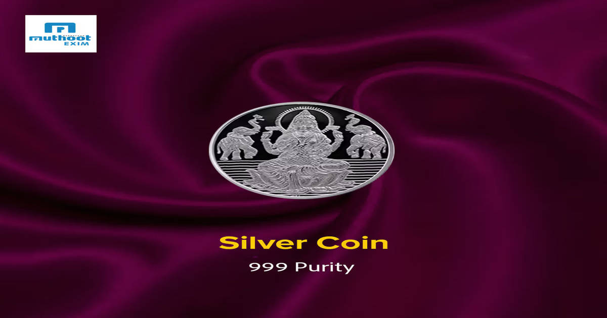 Buy MUTHOOT EXIM SILVER COIN 10GM (999 PURITY) for Akshaya Tritiya ...