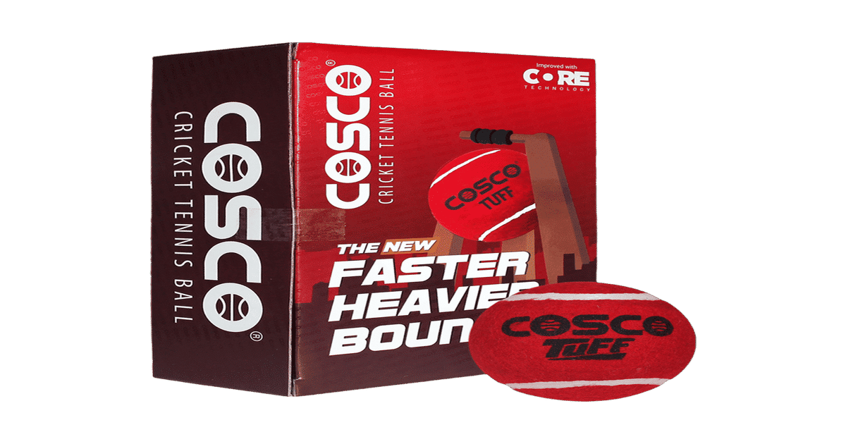 Buy Cosco Tuff Tennis Ball (Standard, Red) Online (6 pieces) At Best Price