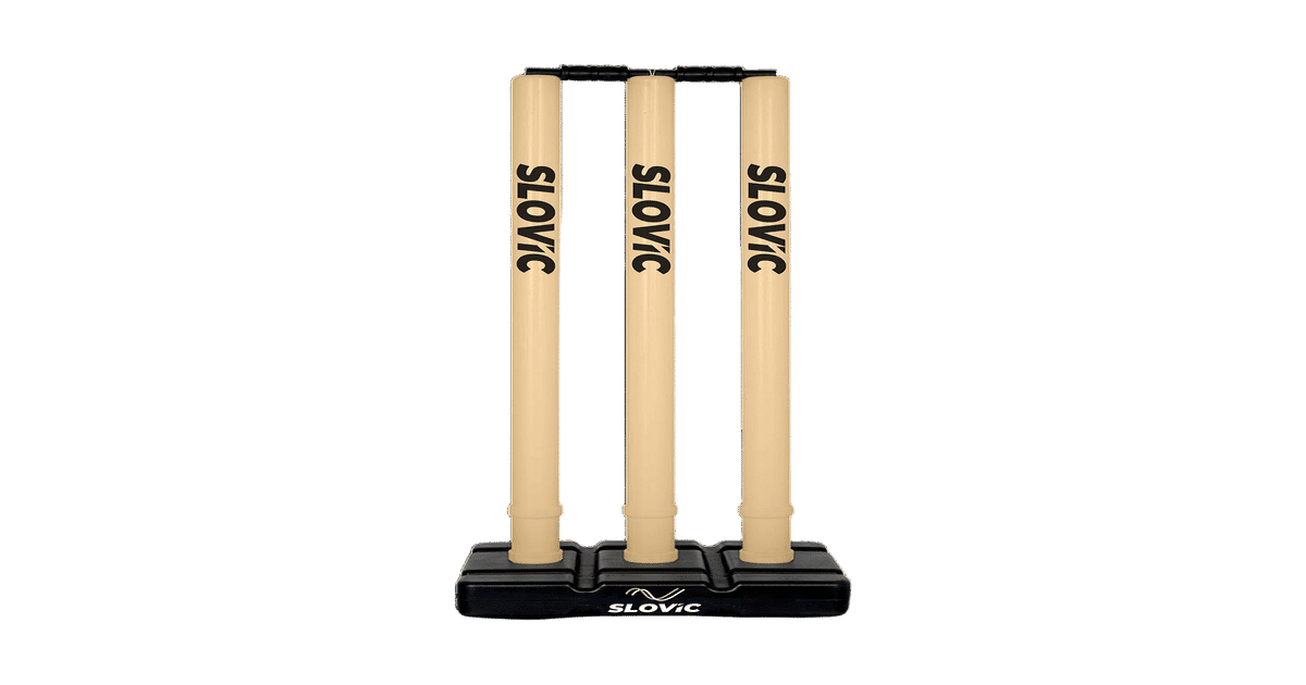 Buy Slovic Complete Plastic Cricket Stumps Set with Base Stand & Bails ...