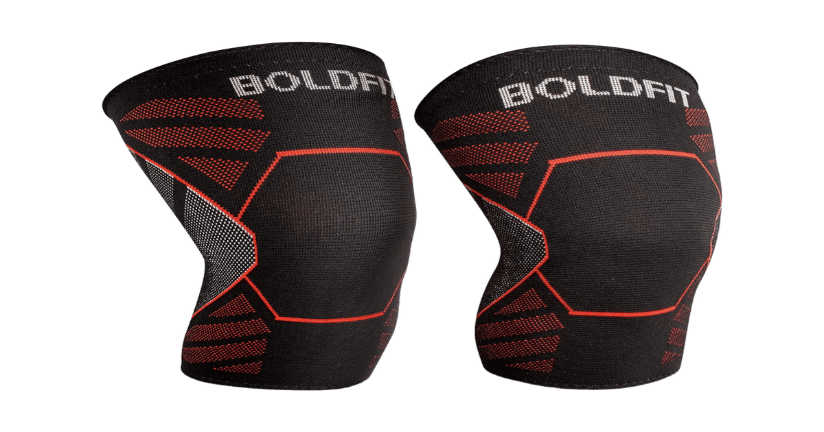 Buy Boldfit Nylon Knee Support Knee Caps (Unisex, Black, M) Online (1 ...