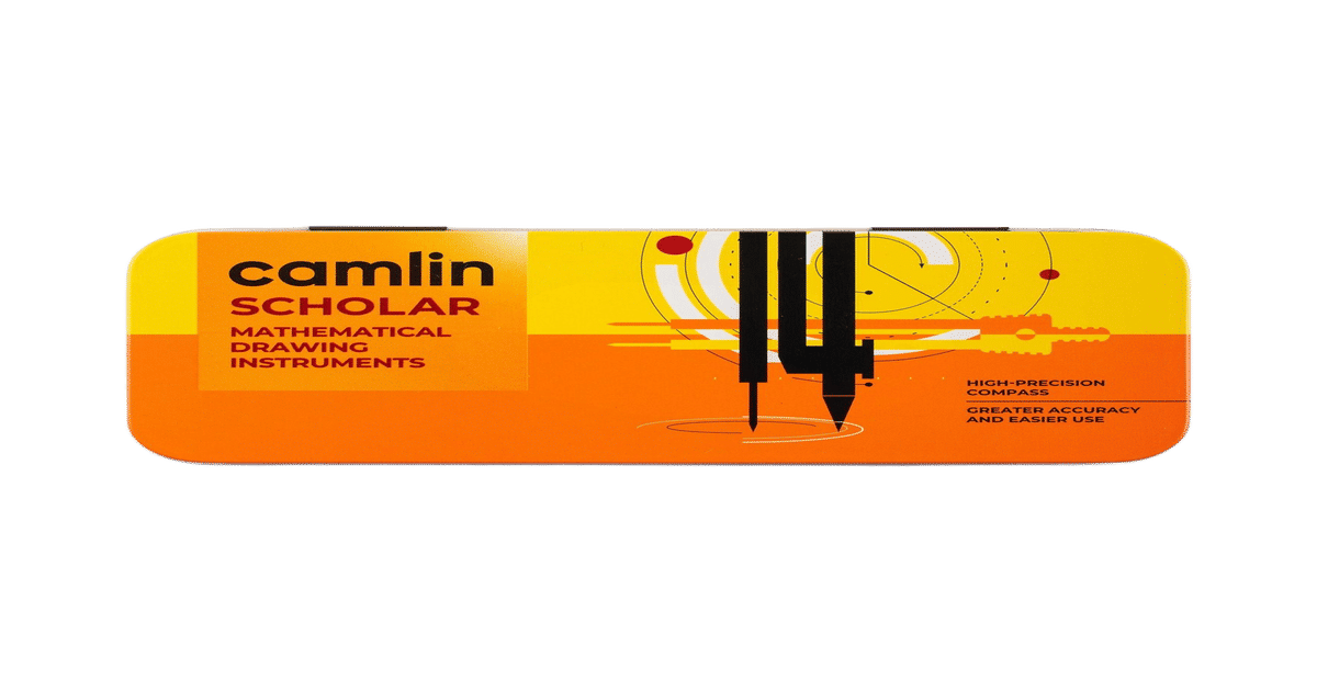 Buy Camlin Scholar Mathematical Drawing Instruments Geometry Box | Pack ...