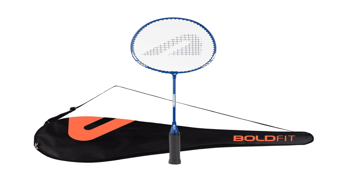 Buy Boldfit Aluminium Badminton Racket Set with Shuttles and Full Cover ...