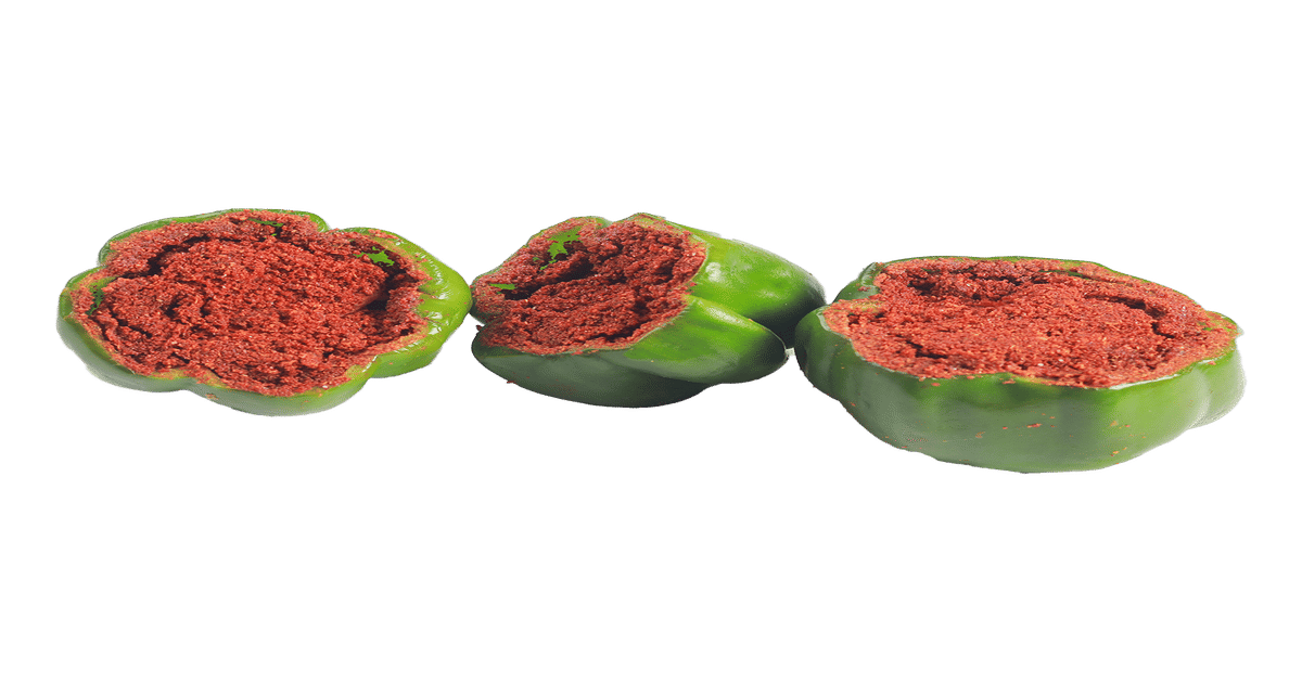 Buy Pluckk Stuffed Peri Peri Capsicum Green Online () At Best Price