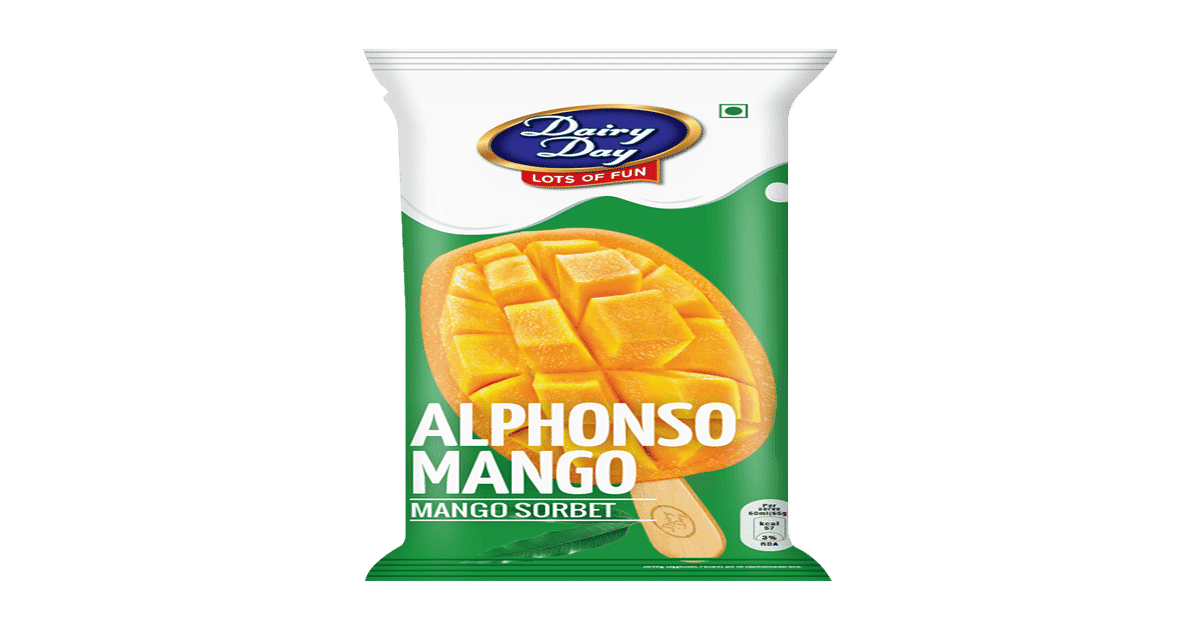 Buy Dairy Day Alphonso Mango Sorbet Bar Online (50 ml x 4) At Best Price