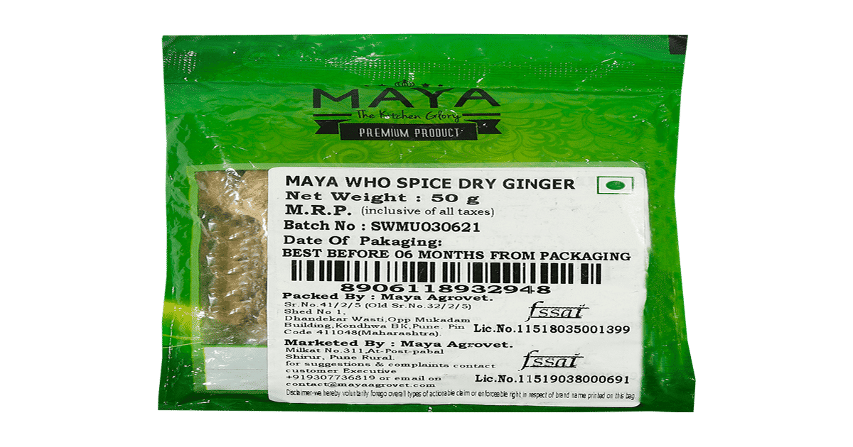 Buy Maya Whole Spice Dry Ginger Online () At Best Price