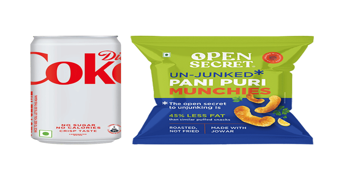 Buy Diet Coke & Open Secret Pani Puri Puff Snack Combo Online (1 Combo ...