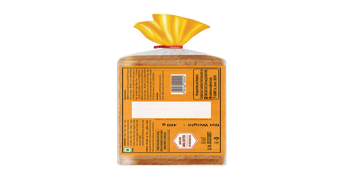 Buy Amul Butter Whole Wheat Bread Online () At Best Price