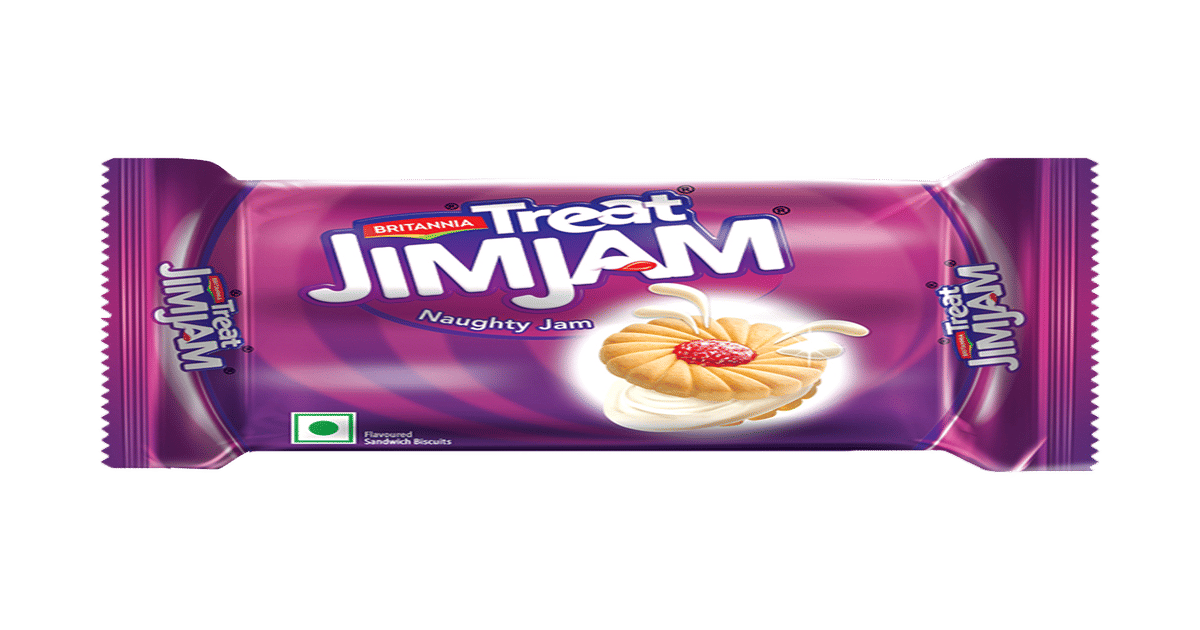 Buy Britannia Treat Jim Jam Cream Biscuits Online (150 g x 3) At Best Price
