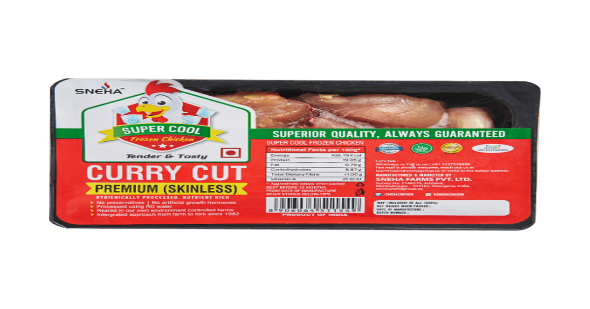 Buy Super Cool Sneha Frozen Currycut Skinless Online (450 g) At Best Price