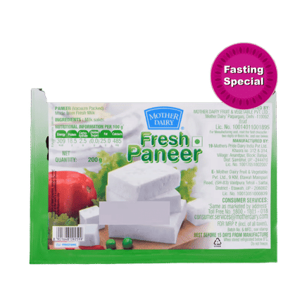 Buy Amul Fresh Paneer Online (200 g x 2) At Best Price