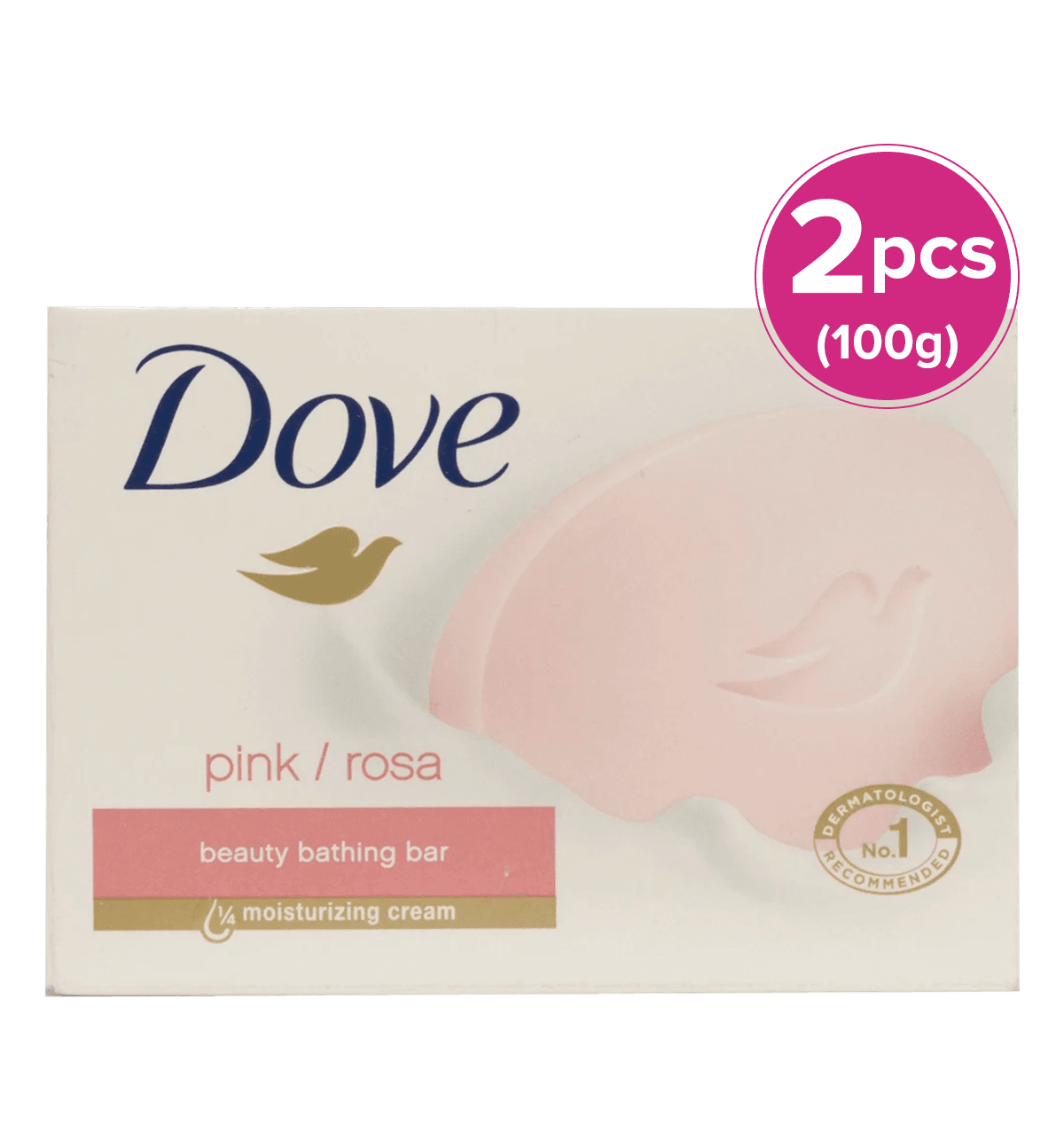 Buy Dove Dove Pink Rosa Beauty Bar 2 pieces Online At Rs. 164 | Instant ...