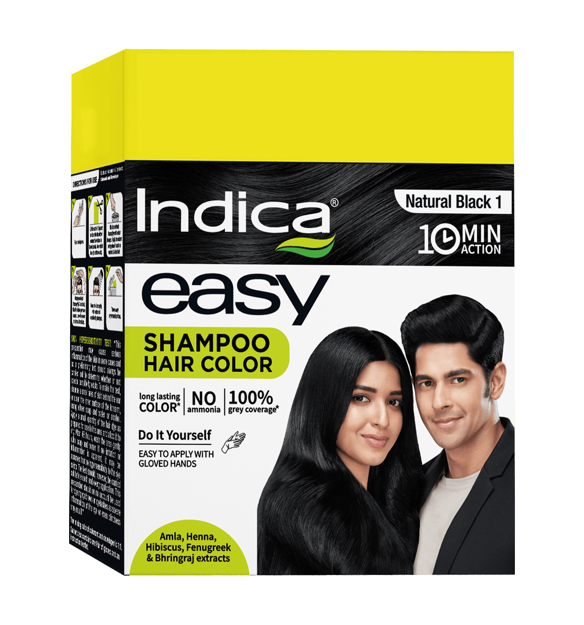 Buy Indica Indica Easy Do-It-Yourself 10 Minutes Hair Color Shampoo ...