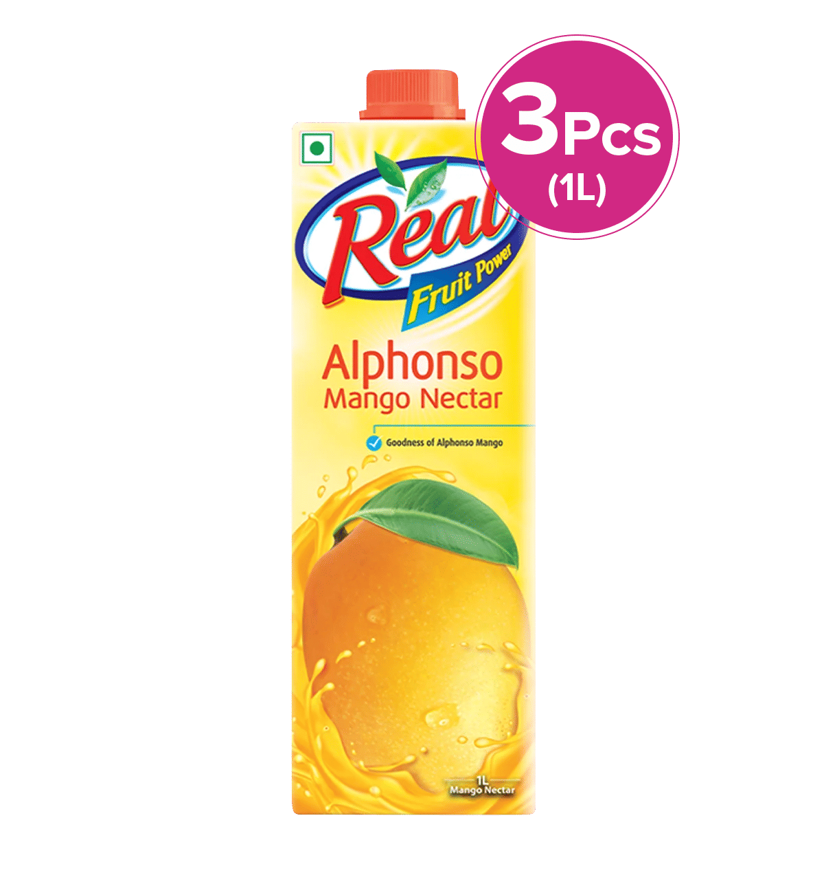 Buy Real Real Fruit Juice, Alphonso Mango 3 pieces Online At Rs. 540 ...