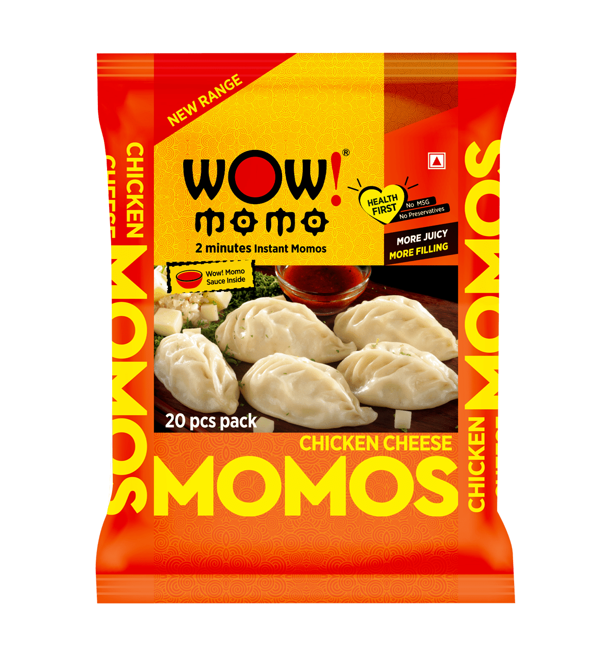 Buy Wow! Momo Wow! Momo Chicken Cheese Momos 20 pieces Online At Rs ...