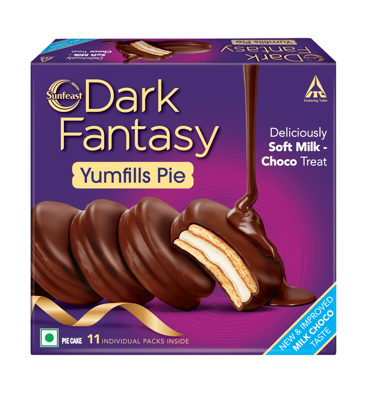 Buy Sunfeast Sunfeast Dark Fantasy Yumfills Pie 3 pieces Online At Rs ...
