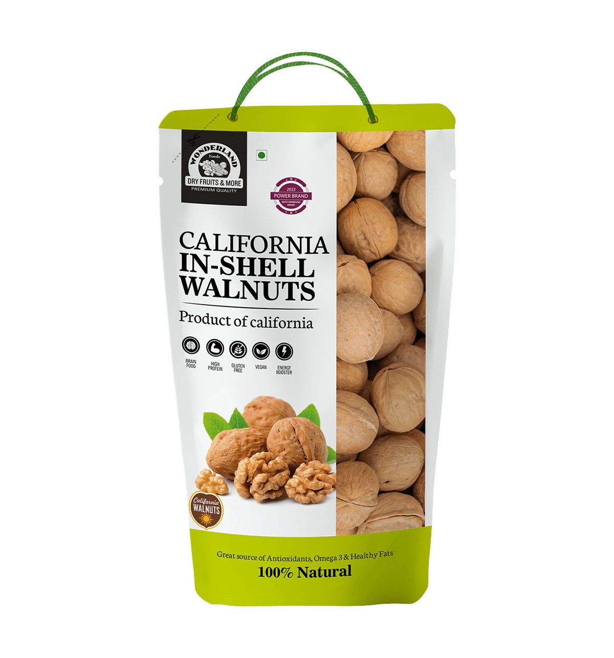Buy Wonderland Foods Wonderland Foods California Walnut Inshell 500 g ...