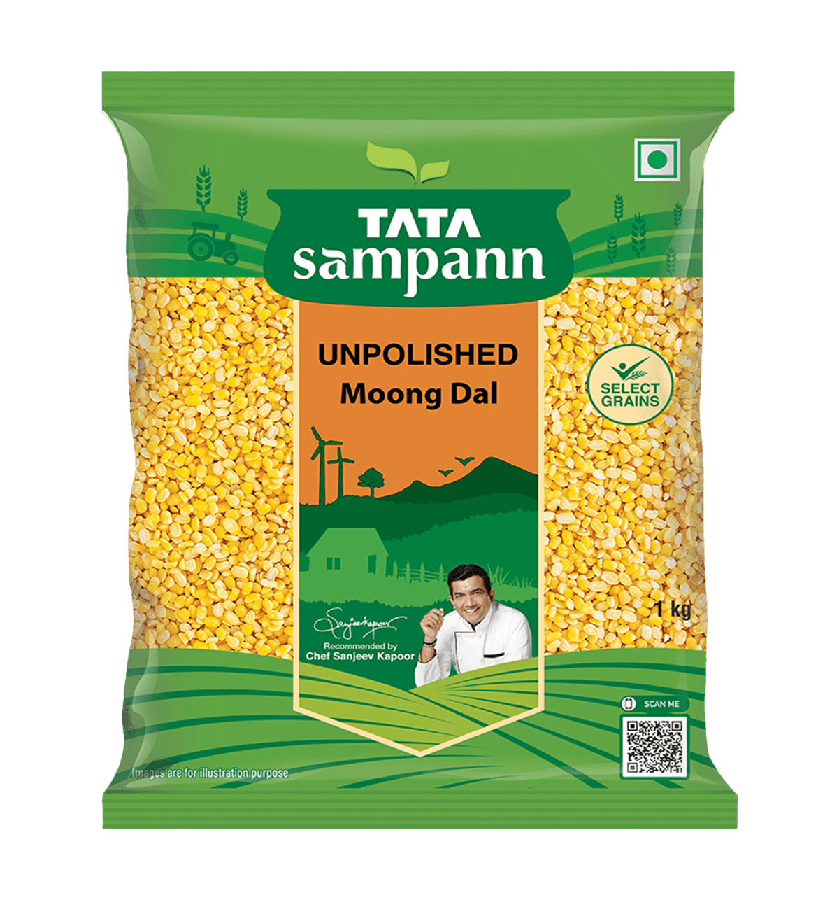 Buy Tata Sampann Tata Sampann Unpolished Moong Dal 1 kg Online At Rs ...