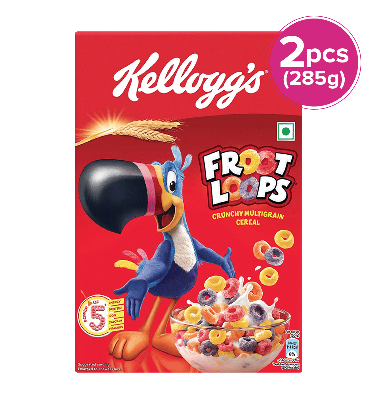 Buy Kellogg's Kellogg's Froot Loops Original 2 pieces Online At Rs. 410 ...