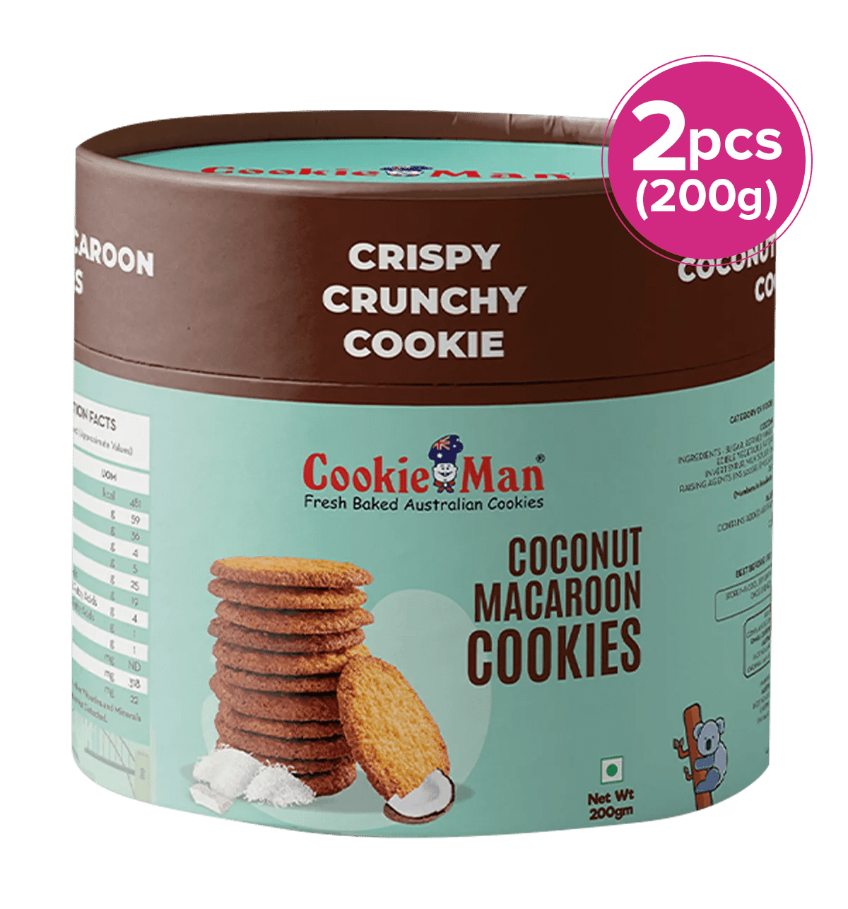 Buy Cookie Man Cookie Man Coconut Macaroon Cookies 2 pieces Online At ...