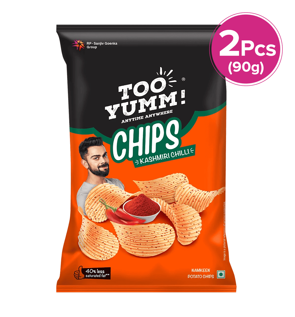 Buy Too Yumm! Too Yumm! Potato Chips Kashmiri Chilli 2 pieces Online At ...