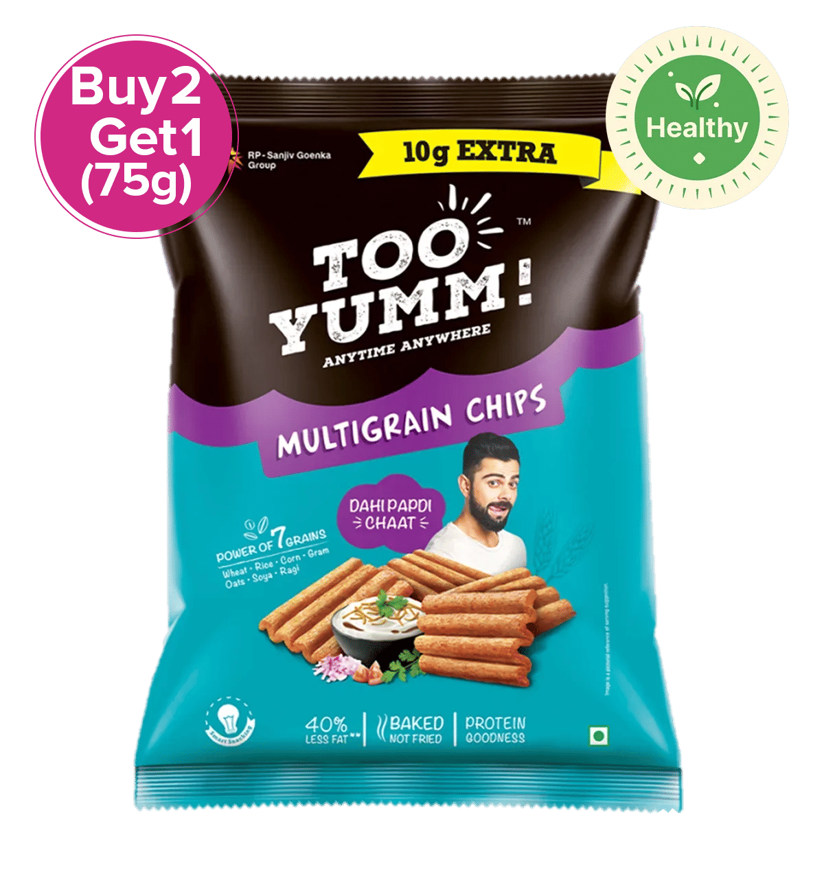 Buy Too Yumm! Too Yumm! Multigrain Chips Dahi Papdi Chaat 225 g Online ...